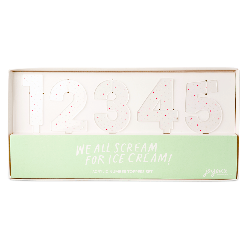 We All Scream For Ice Cream Acrylic Number Set – Salt & Acres