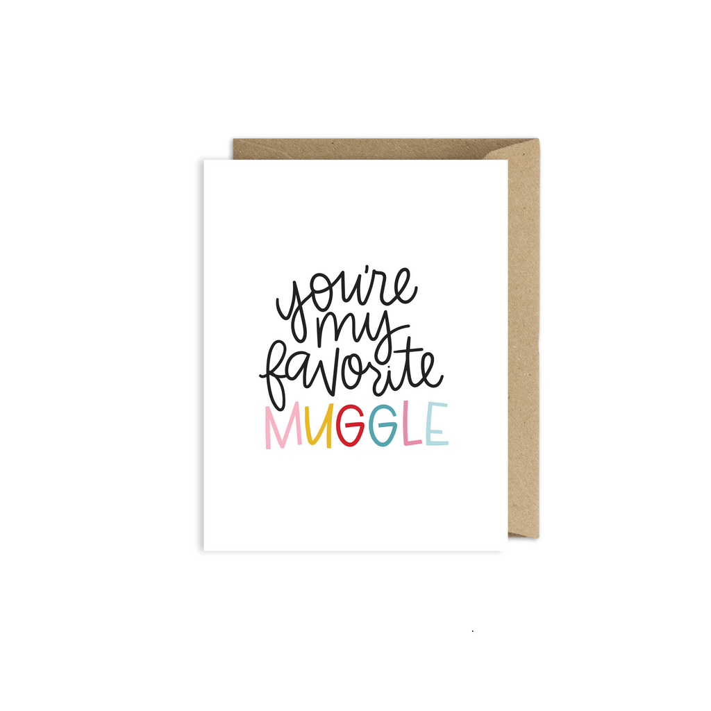 Harry Potter Inspired Love Card - You're My Favorite Muggle – Salt & Acres